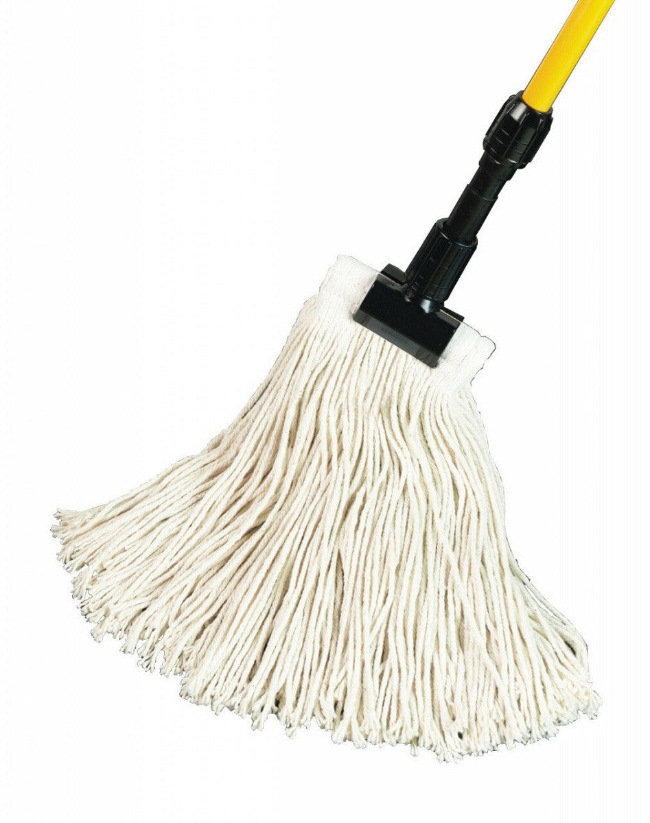 MOP HEAD WET COTTON, 20 OZ, 8-PLY, 1" WIDE WHITE SEWN HEADBAND, 1/EA ...